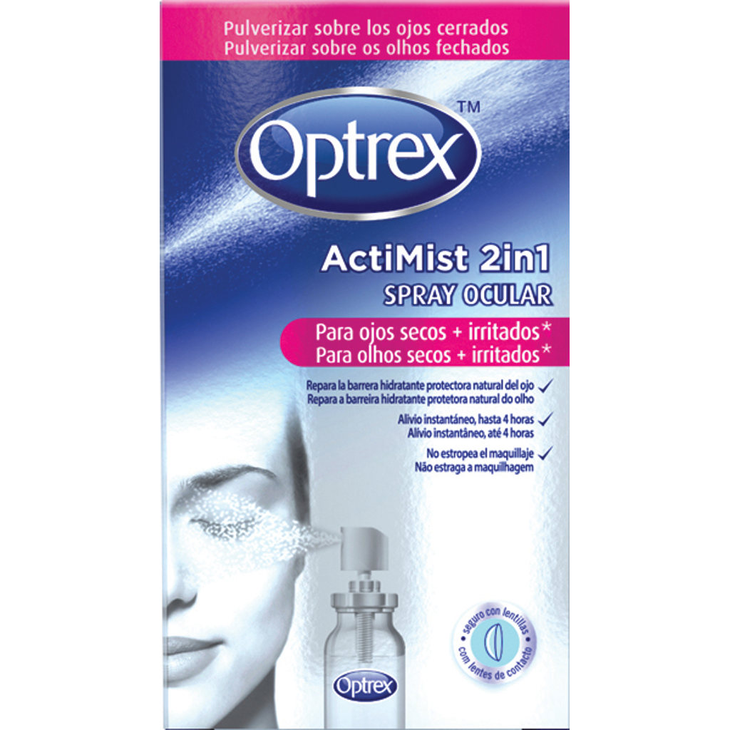 Optrex Spray ActiMist 2em1 Olhos Secos - 10ml | Farmácia Camelo