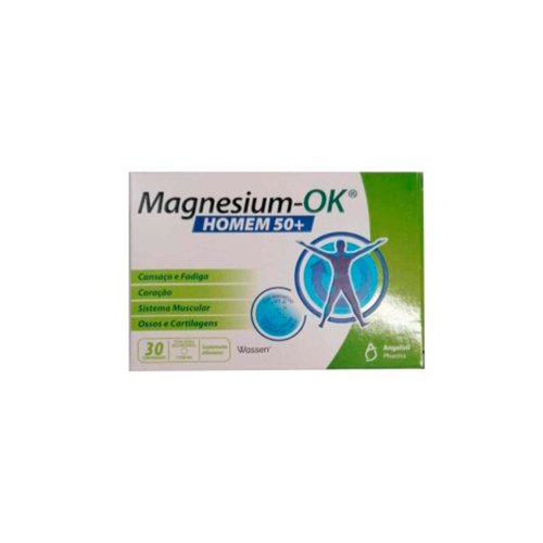 Magnesium-OK Homem 50+ - 30 Comprimidos | Farmácia Camelo