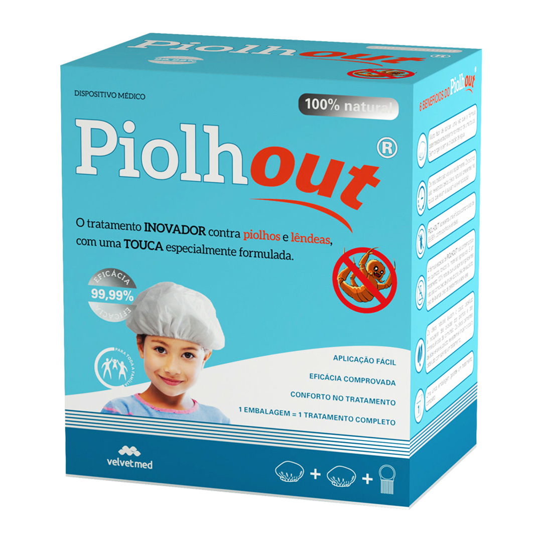 PIOLHOUT Kit Toucas Anti-Piolhos e Lêndeas - 1un | Farmácia Camelo