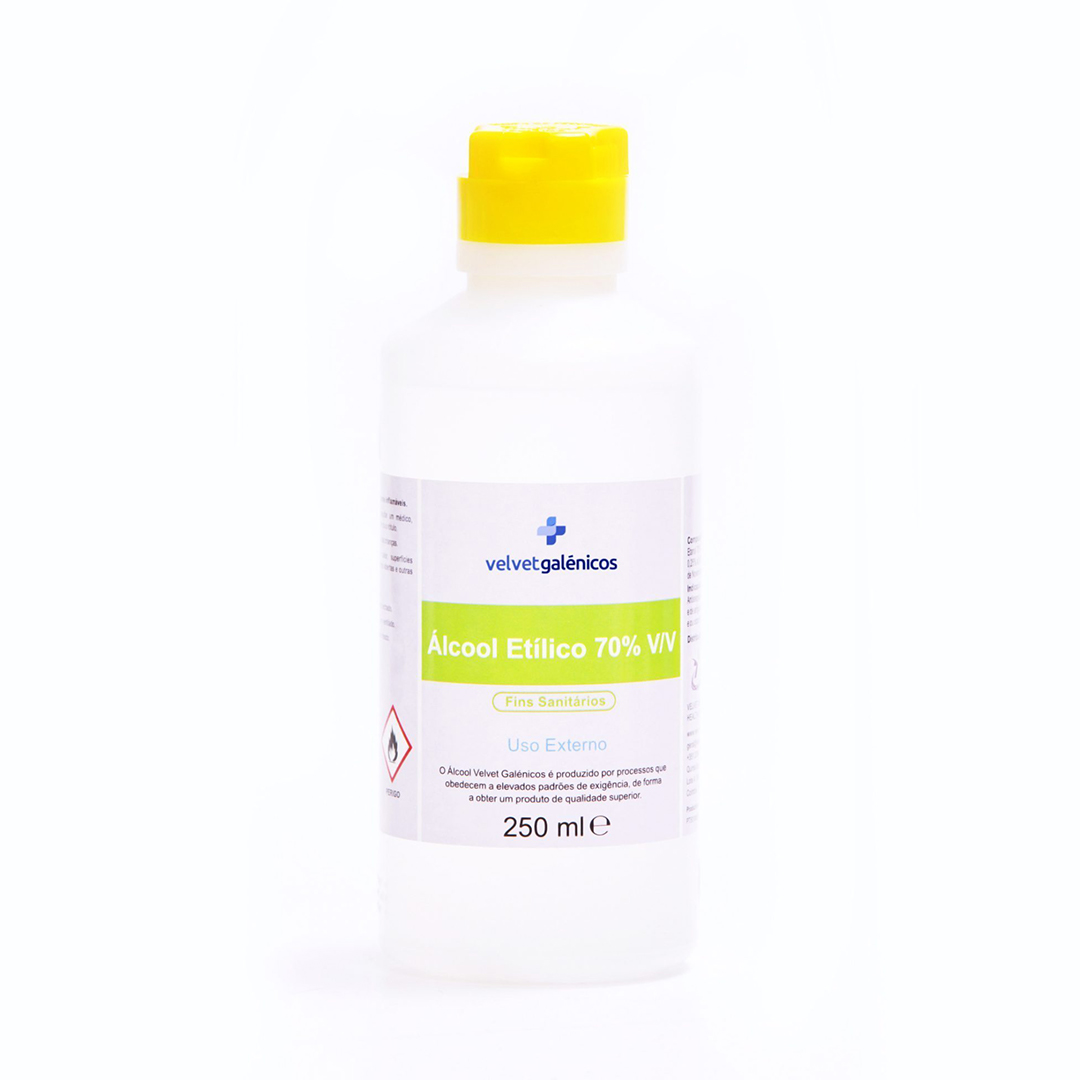 Álcool Etílico a 70% - 250ml | Farmácia Camelo